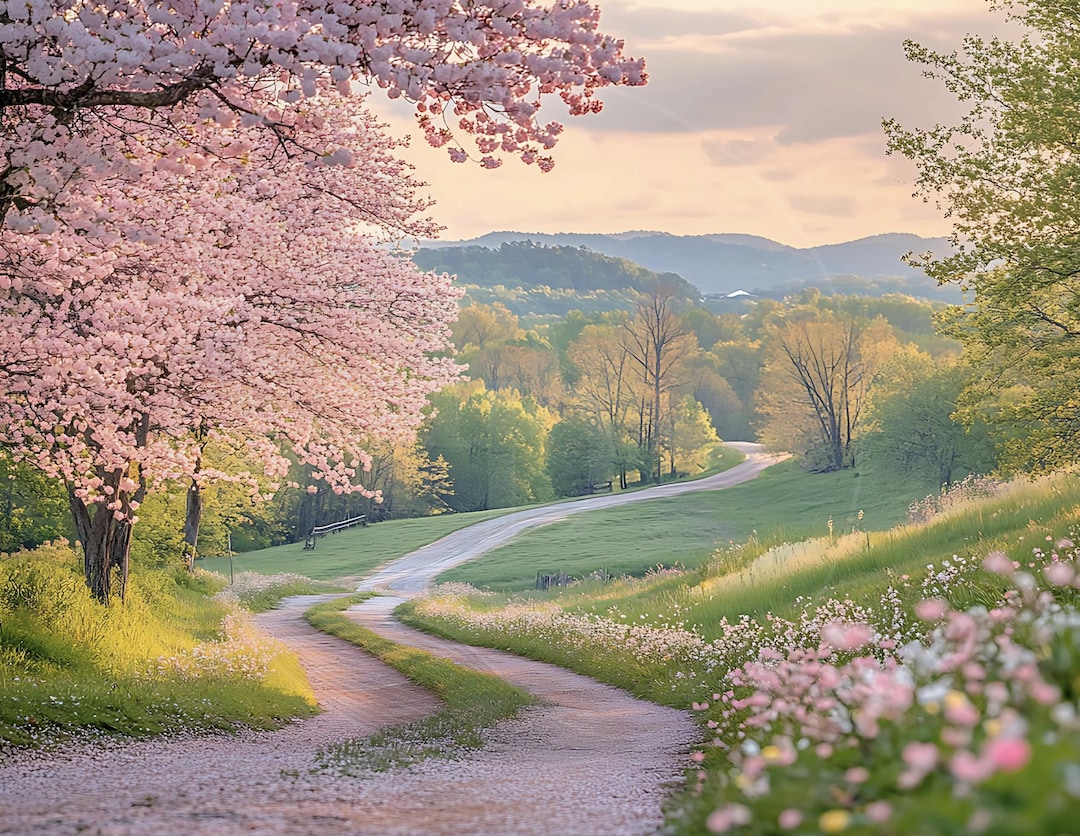 Beautiful North Carolina Springtime Digital Backdrop Printable File ...