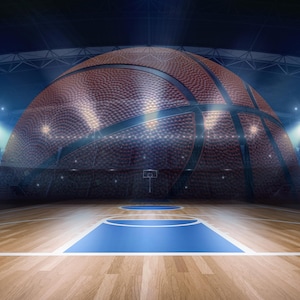 Basketball Arena Backdrop: Sports Photography Background (digital) - Etsy