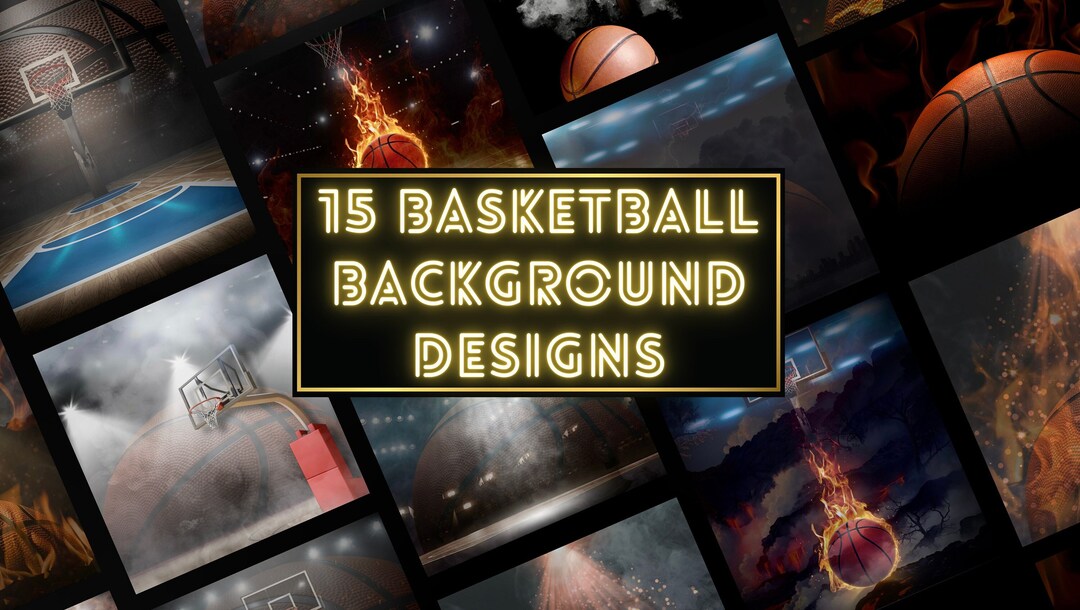 Basketball Backdrops Bundle of 15 - Photography | Basketball ...
