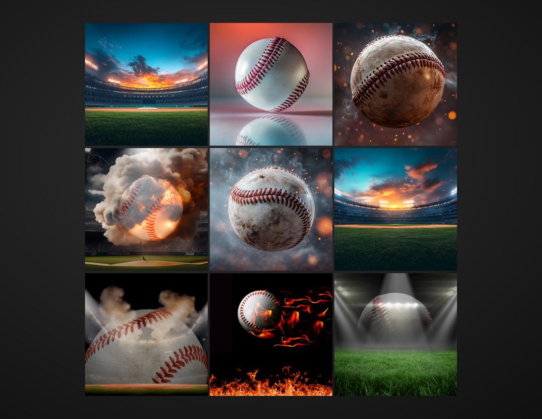 9 Baseball Backdrops Bundle - Photography | Baseball Background ...
