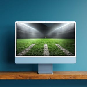 Football Field Stadium Backdrop With Lights, Football Backdrop ...