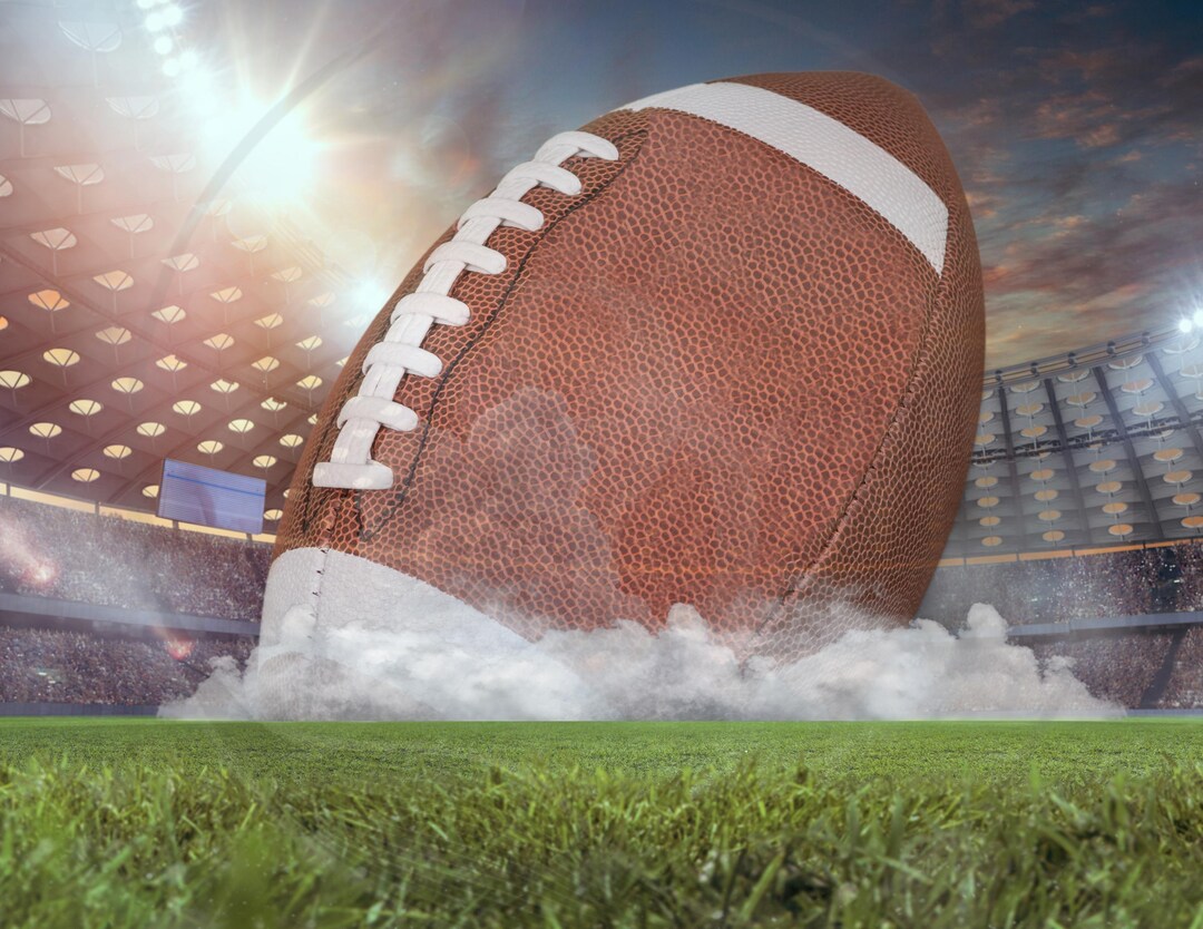 Football Digital Backdrop for Sports Portraits / Game Day Field ...