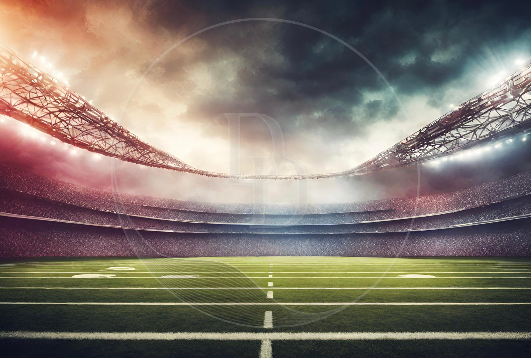 Football Field Background, Football Field Wall Art, Wallpaper, Clip Art ...