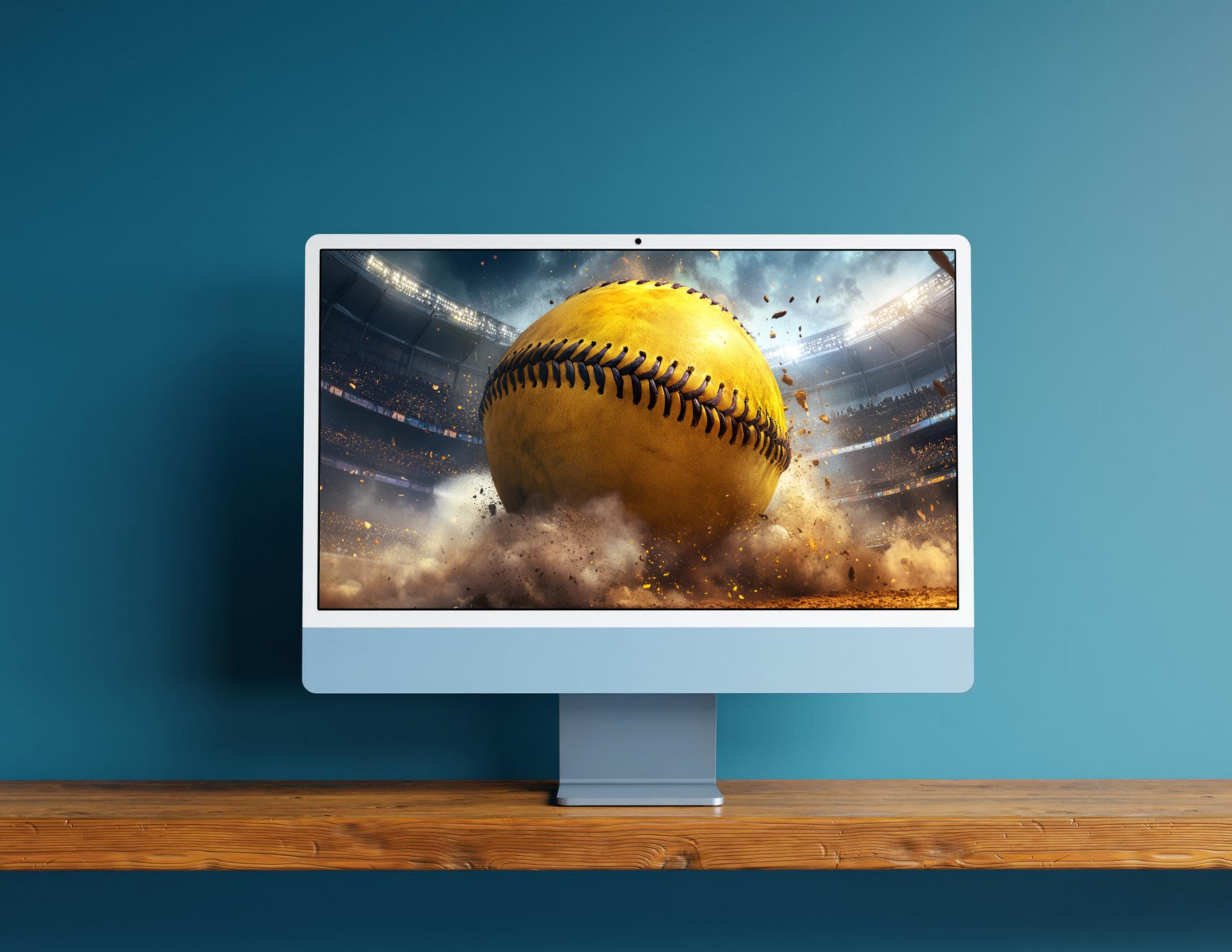 Softball Digital Backdrop PNG – Sports Photography Background for ...