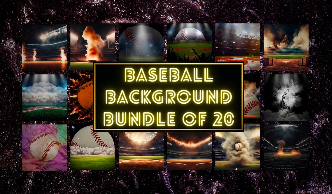 Baseball Backdrops Bundle of 20 - Photography | Baseball Backgrounds ...
