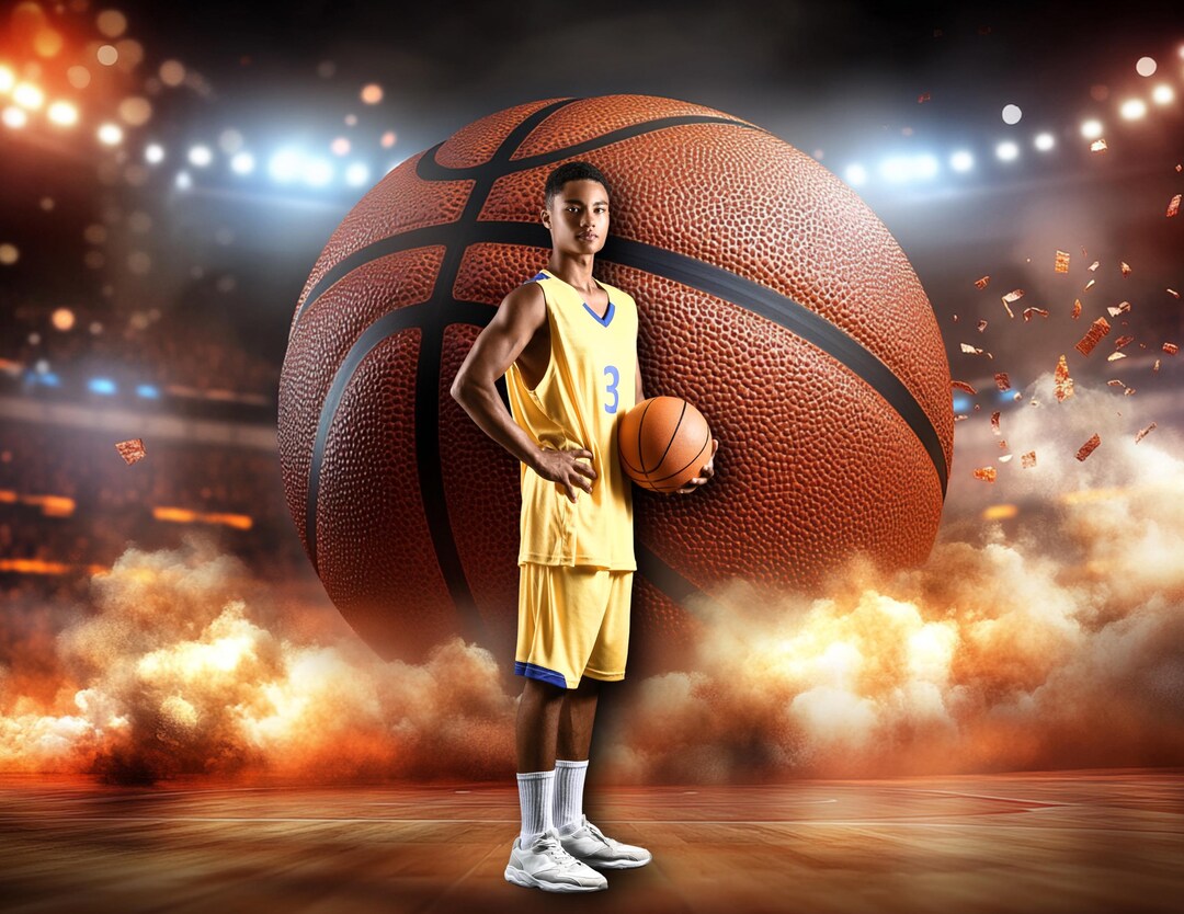 Basketball Photoshop Backdrop - Photography Background | Canva Backdrop ...