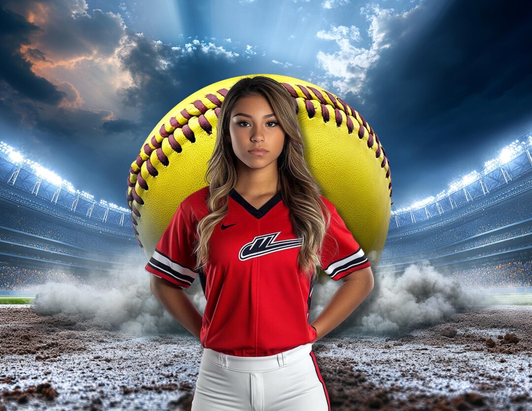 Softball Stadium Photography Backdrop: Sports Photo Design (PNG) - Etsy ...