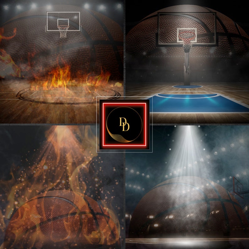 Basketball Photo Backdrops: High-resolution Sports Backgrounds (bundle ...