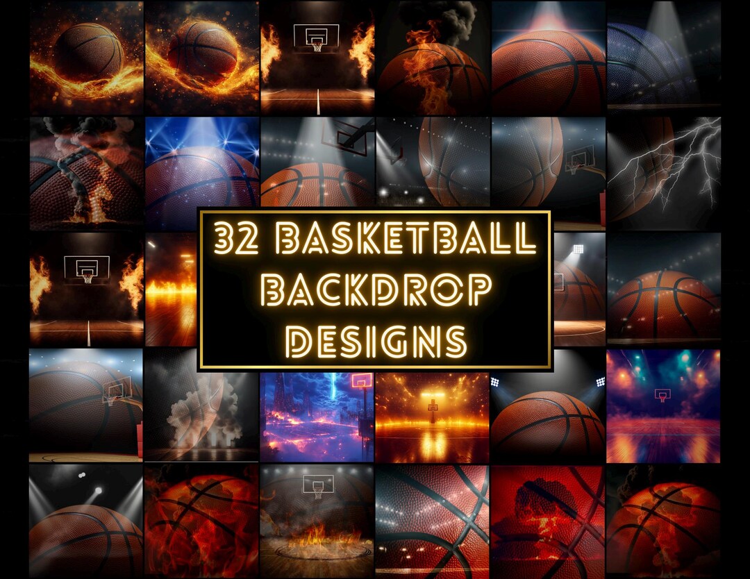 32 Basketball Backdrops Bundle | Basketball Backgrounds | Photoshop ...