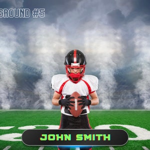 Football Field - Add Your Own Custom Football Player, Background ...