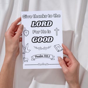 Bible Verse Coloring Page for Sunday School - Christian Coloring Sheet ...
