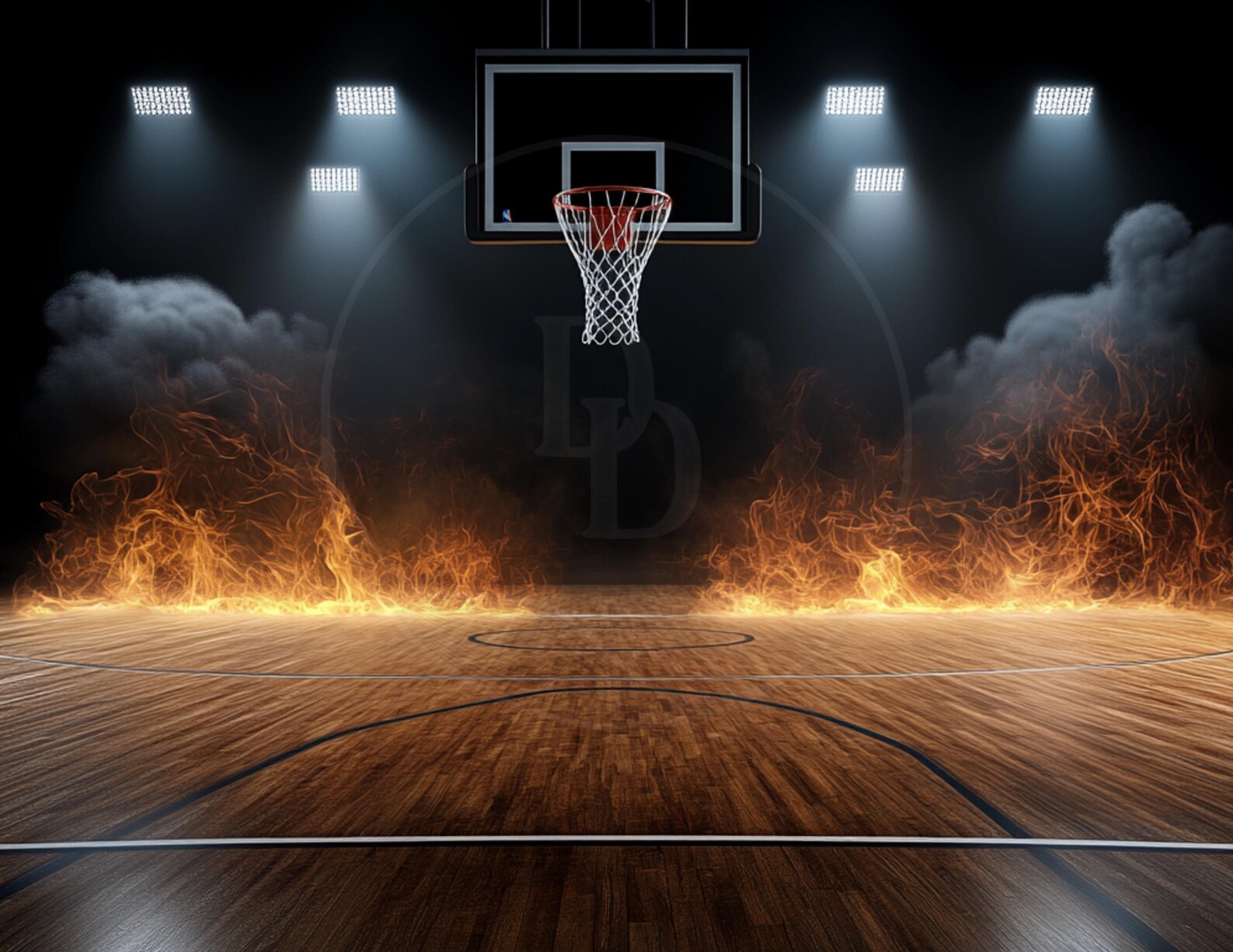 Basketball Court PNG Digital Backdrop - Photography | Basketball PNG ...