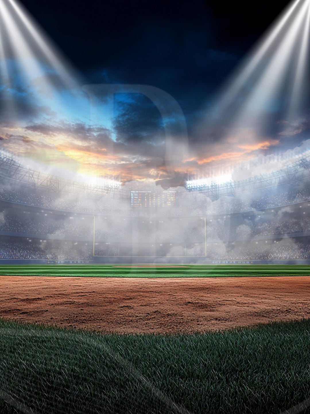 Baseball Stadium Poster PNG | Baseball Background | Photoshop Backdrop ...