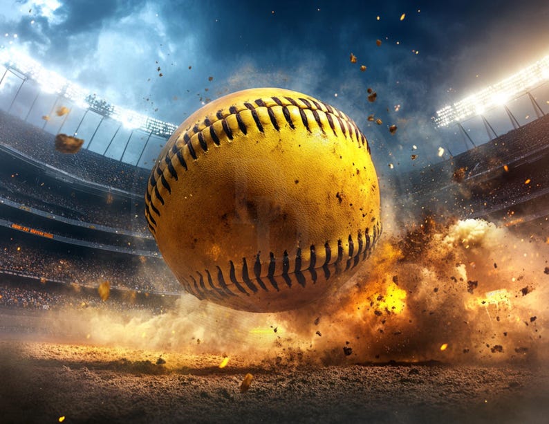 Softball Field Photography Backdrop: Sports Photo PNG (digital Download ...