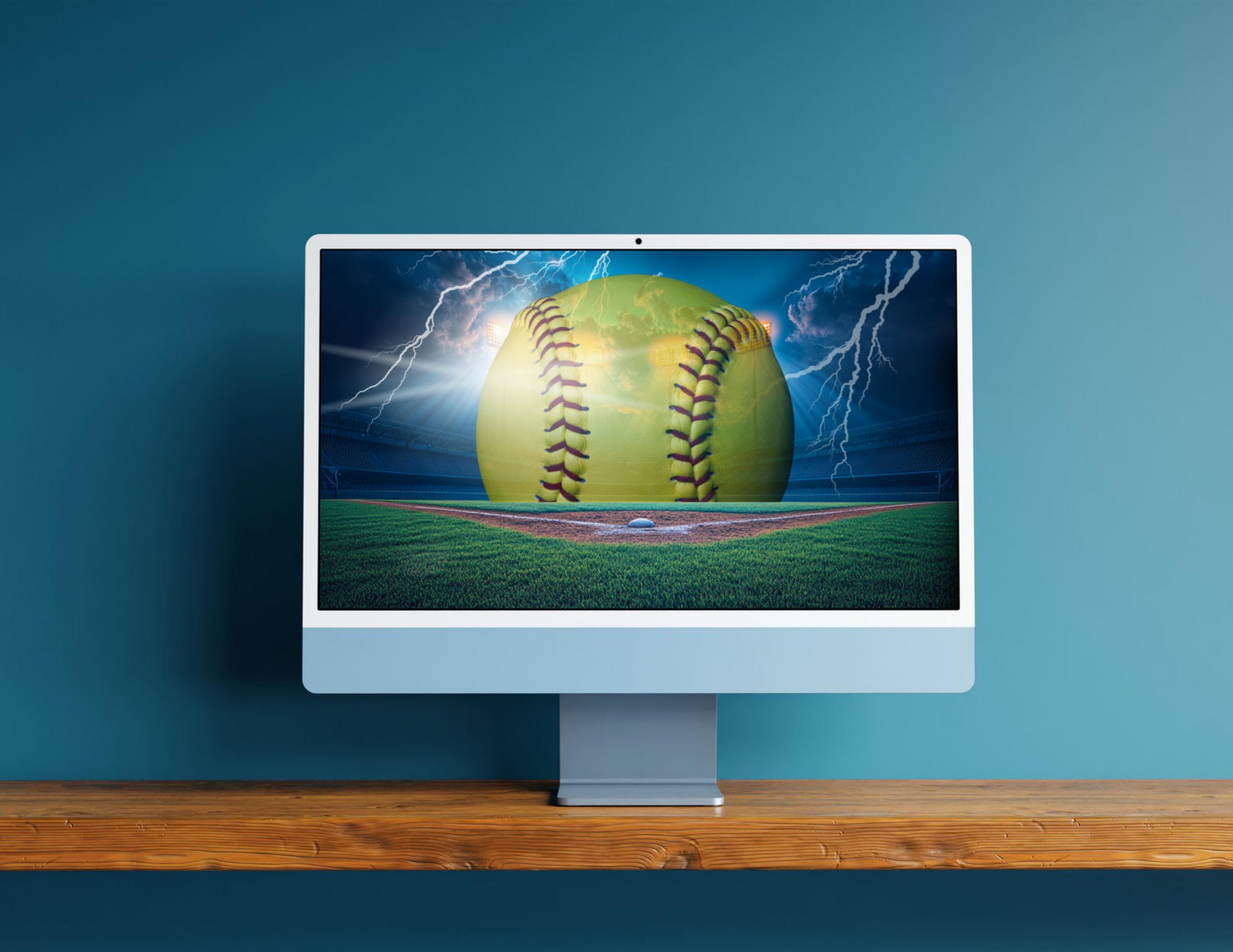 Softball Digital Backdrop PNG – Sports Photography Background for ...