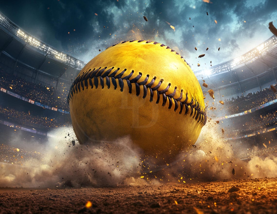 Softball Digital Backdrop PNG – Sports Photography Background for ...