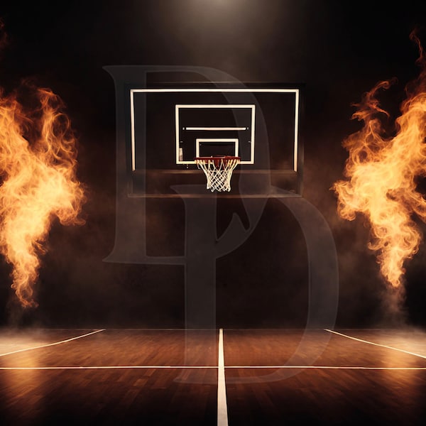 Basketball Backdrop - Etsy