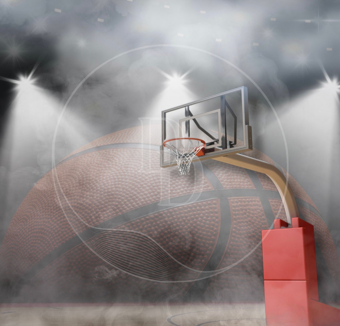Basketball Court Backdrop, Basketball Background, Digital Basketball ...