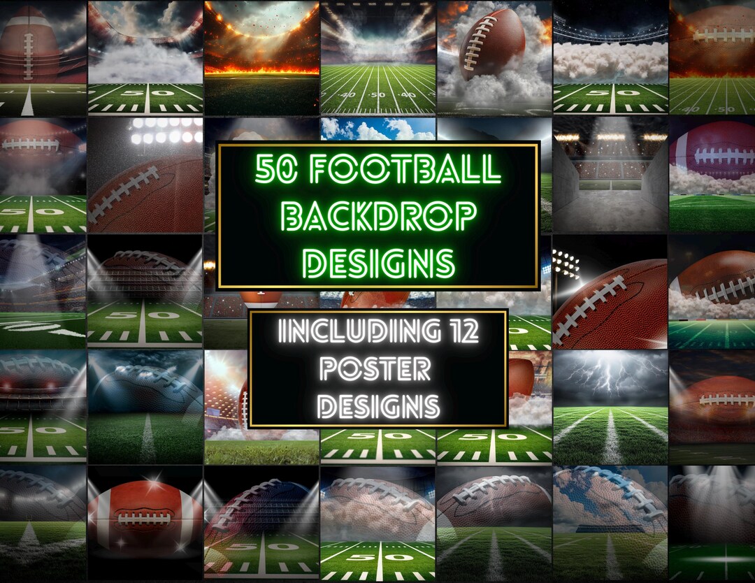 Football Backdrops Ultimate Bundle | 50 Football Backgrounds ...