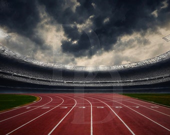 Track and Field Backdrop: Sports Photo Template (digital Download) - Etsy