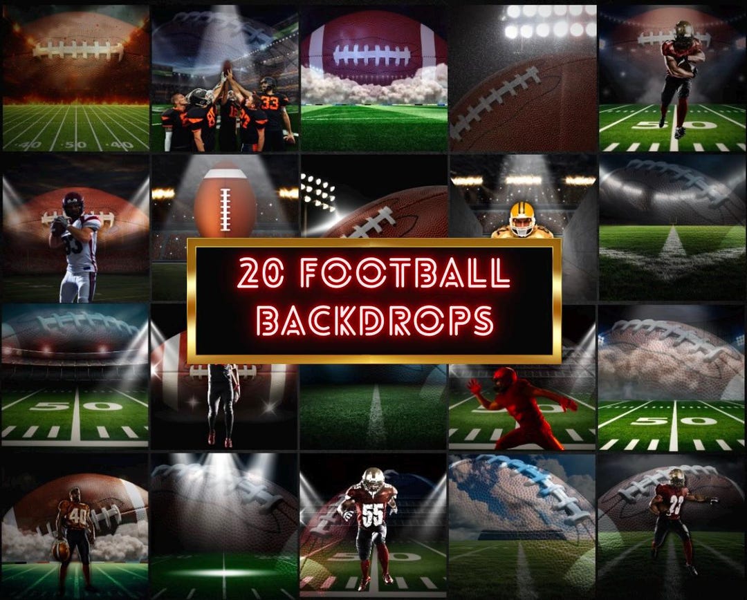 Football Photography Backdrops: Sports Photo Backgrounds (digital ...