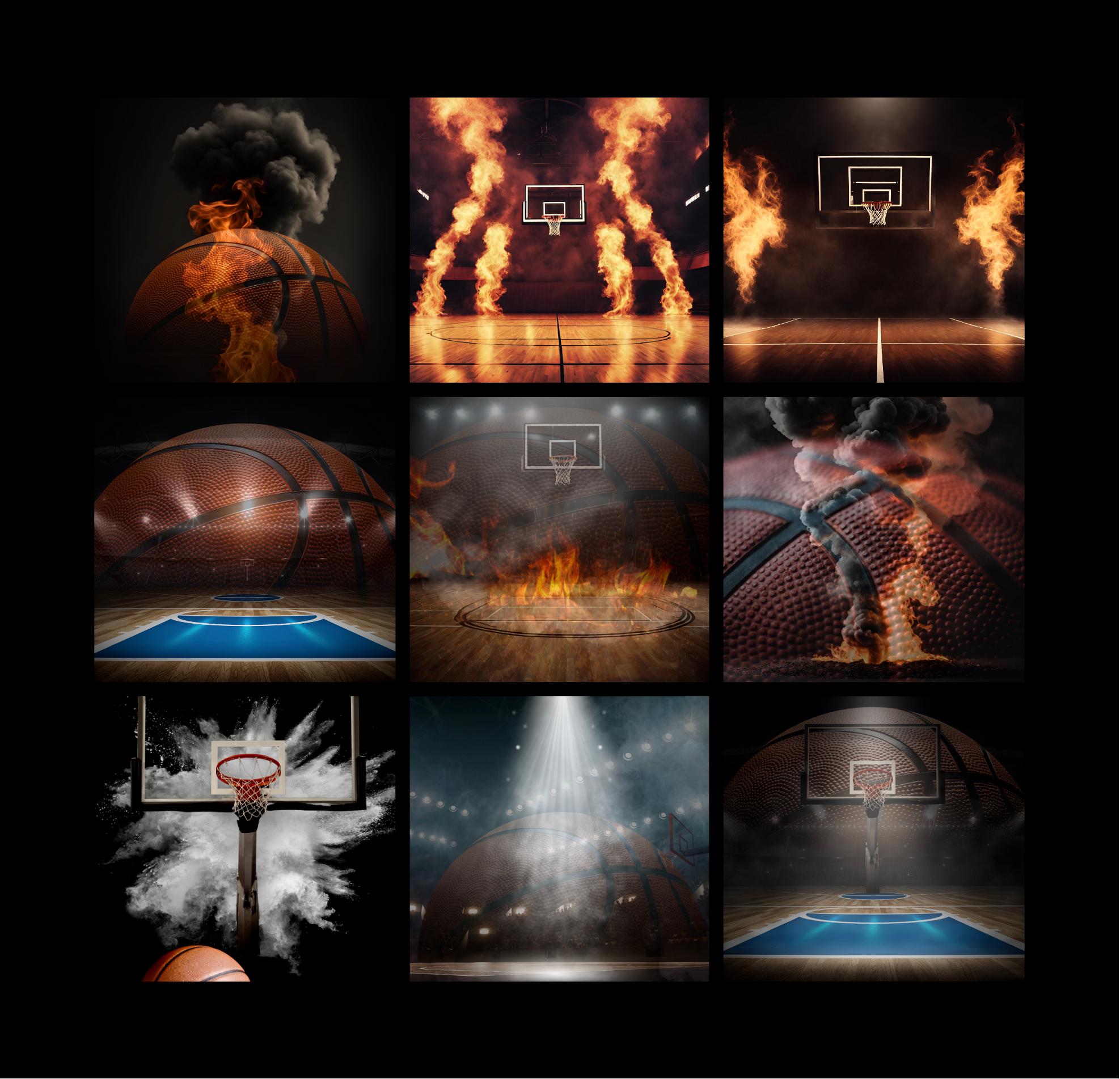Basketball Photography Backdrops | Sports Digital Backgrounds (PNG ...