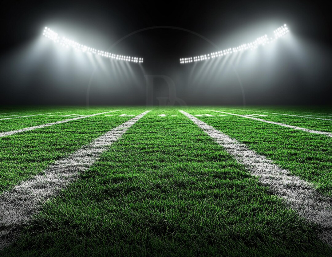 Football Field Digital Backdrop: High-resolution Stadium Design ...