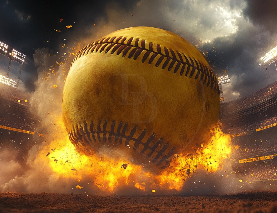 Softball Digital Backdrop – Sports Photography Background for Photoshop ...