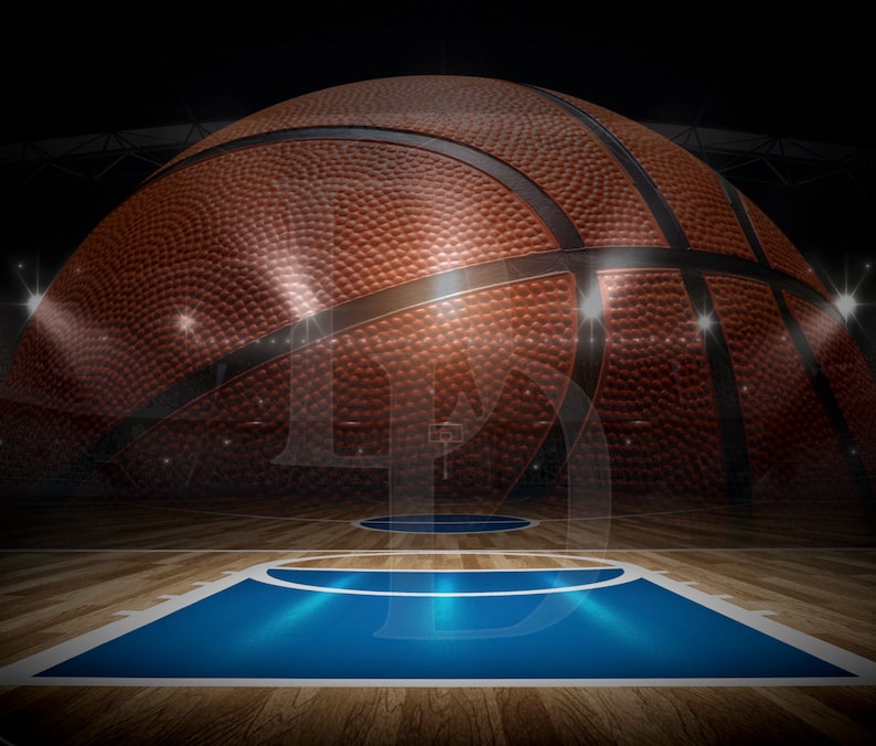 Basketball Court Photography Backdrop: High-resolution Sports Design ...