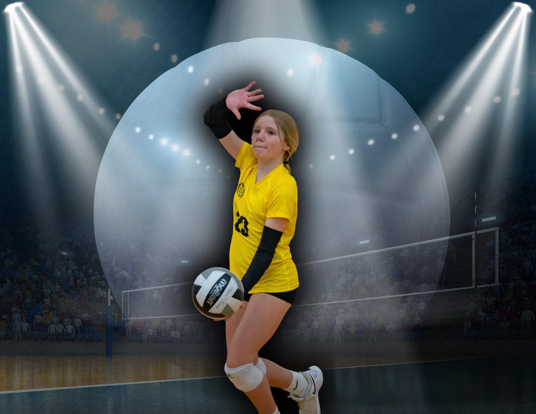 Volleyball Backdrop PNG for Sublimation & Photoshop – Sports Digital ...