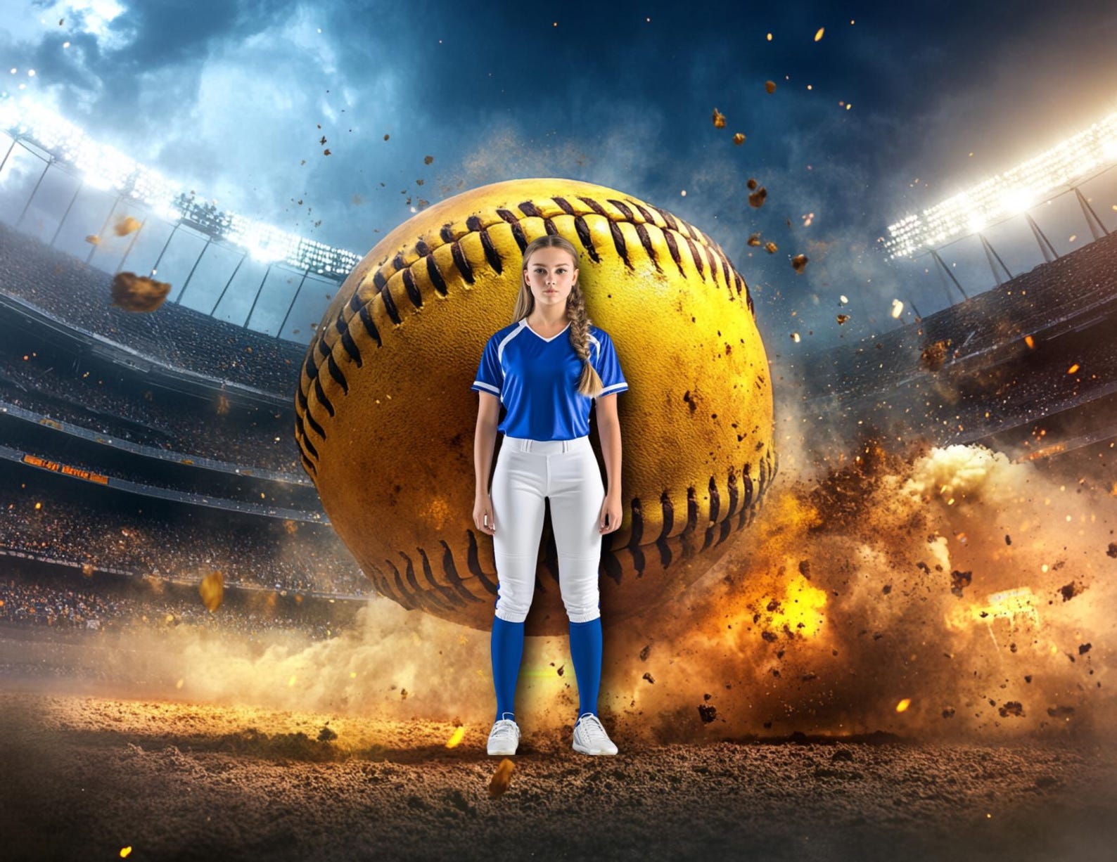 Softball Field Photography Backdrop: Sports Photo PNG (digital Download ...