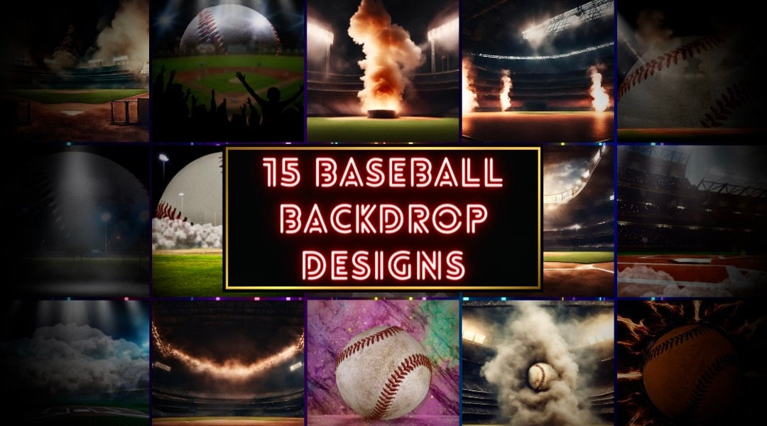 Baseball Backdrops Bundle Photography Baseball Background Photoshop ...