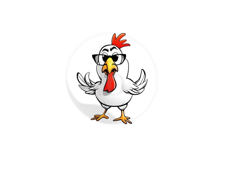 Funny Chicken Design SVG File Instant Download. - Etsy