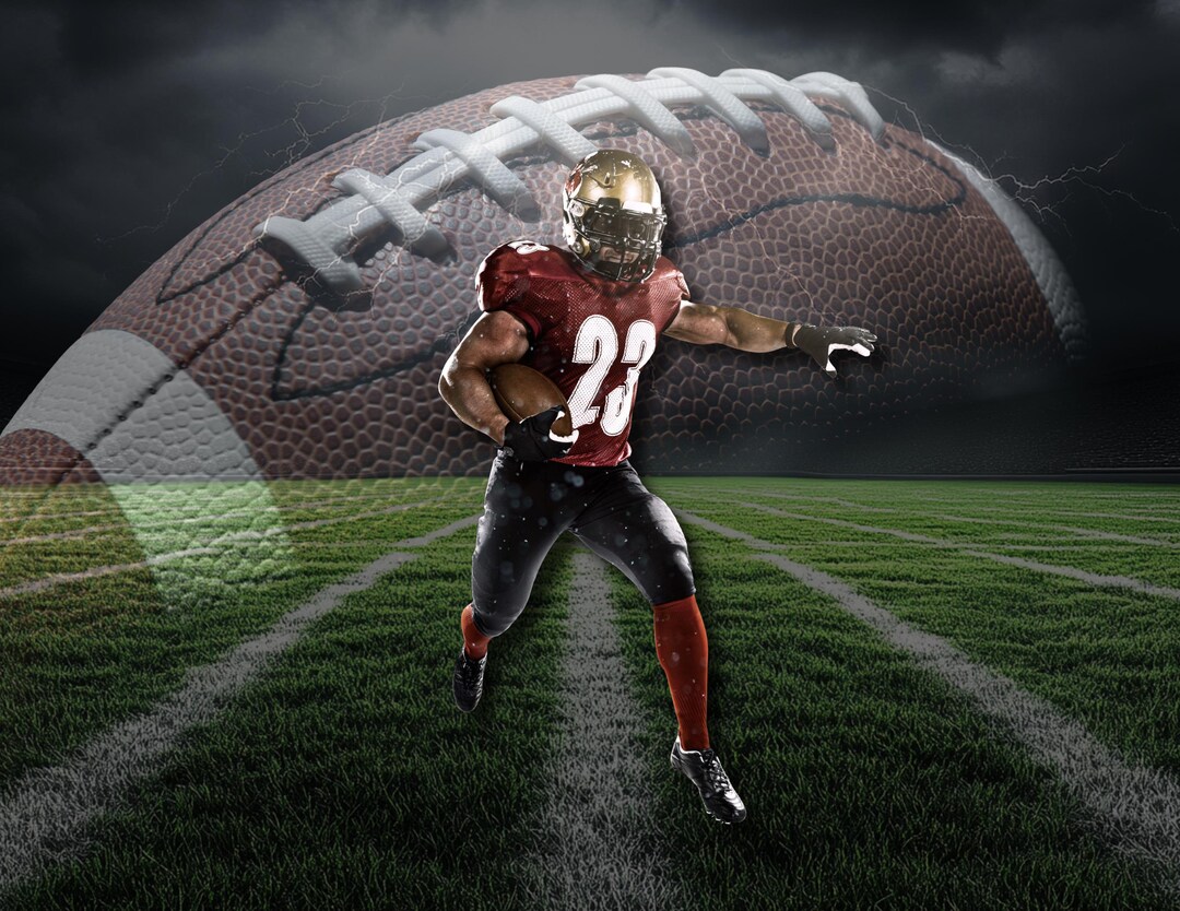 Football Digital Backdrop for Sports Portraits / Game Day Field ...