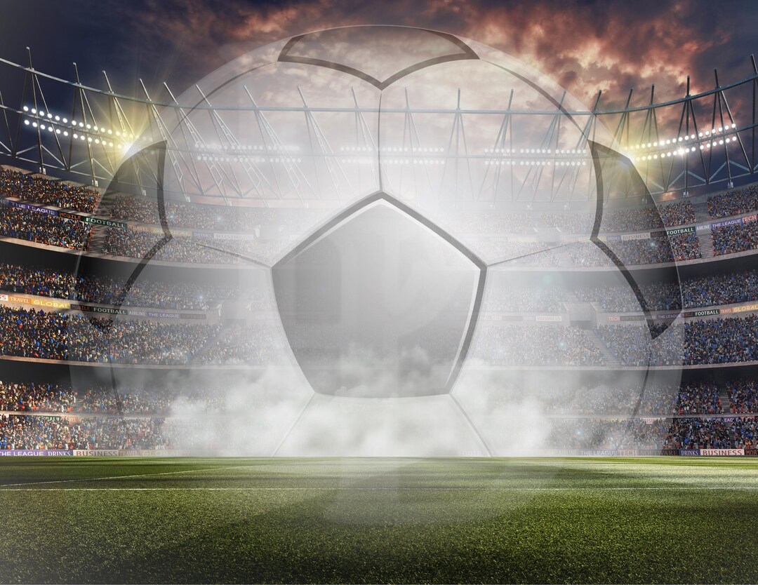 Soccer Field Digital Backdrop: High-resolution Sports Banner (digital ...