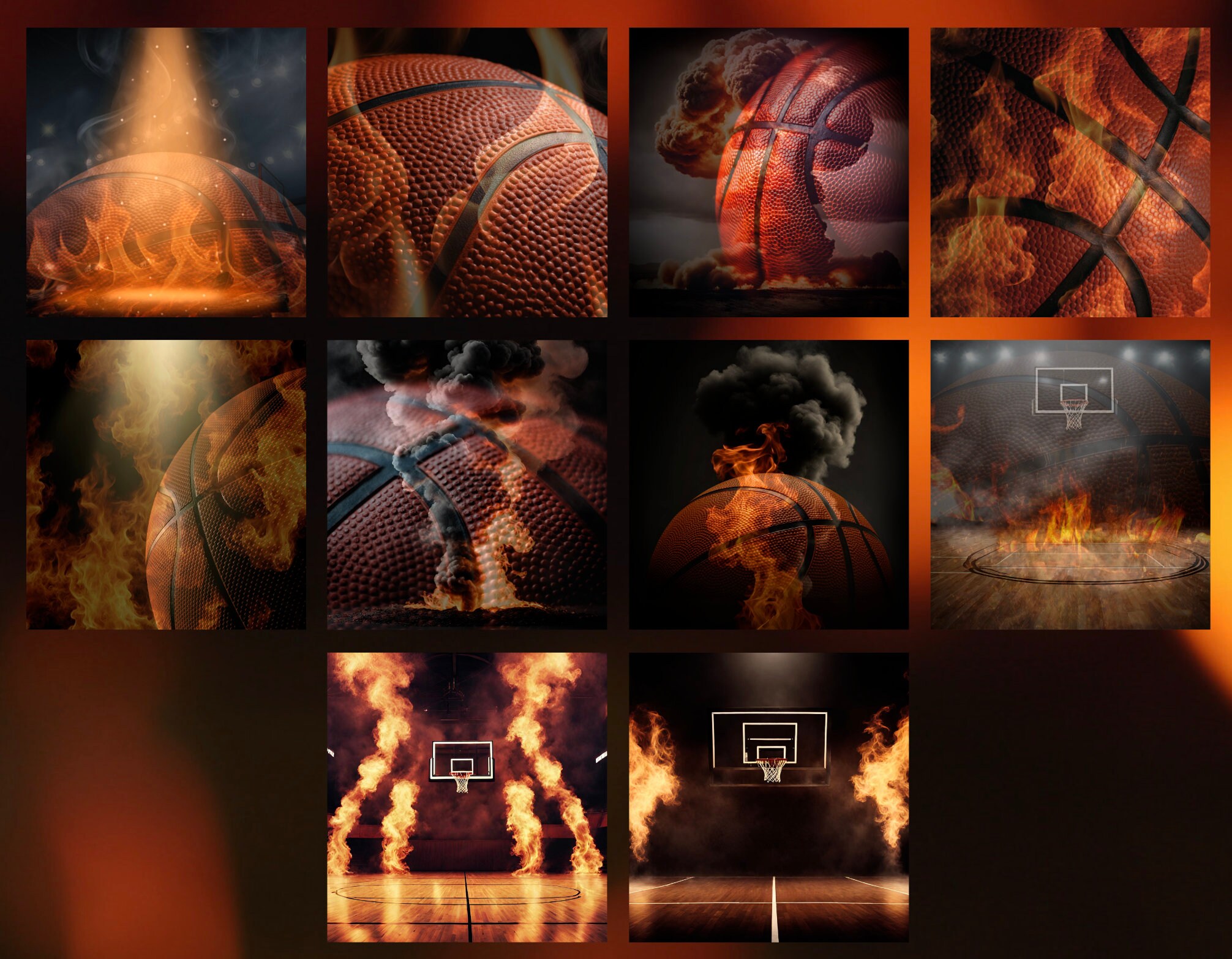 Basketball Court Digital Backgrounds Photography Basketball Backdrops ...