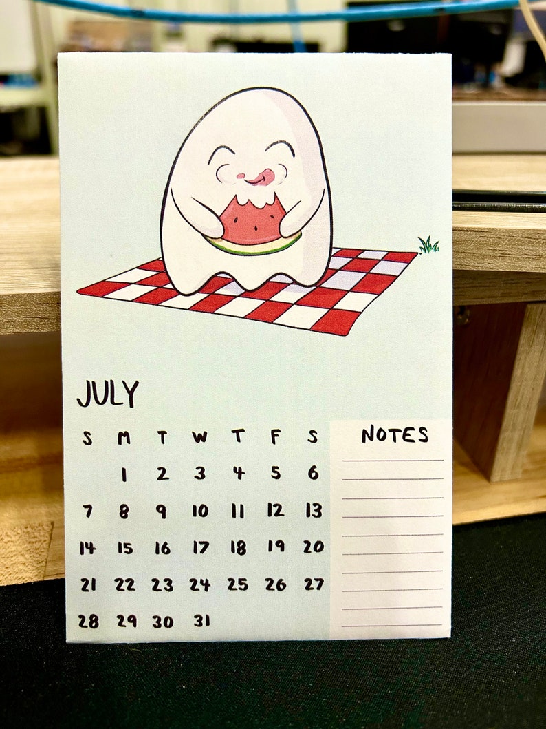 Printable 2024 Ghost Calendar Coloring Pages - Etsy Hong Kong