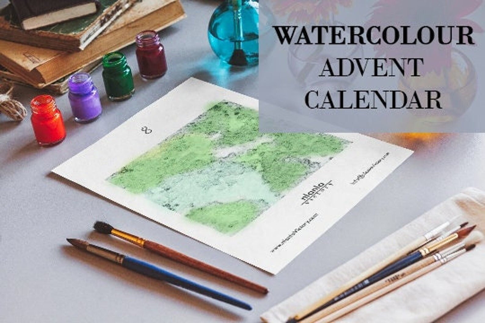 Watercolour Advent Calendar, Painting Advent Calendar, Painting Kit ...