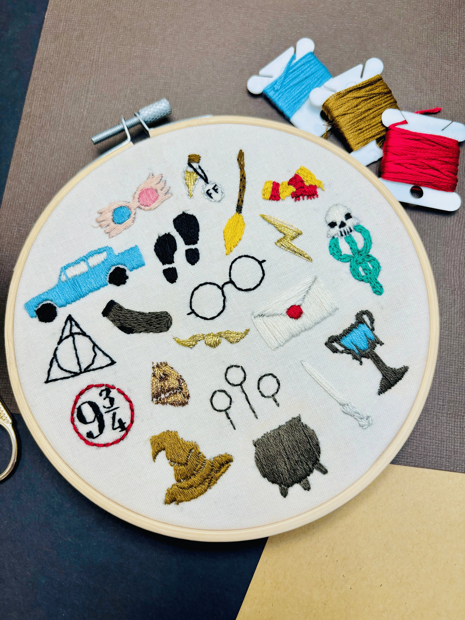 Wizard Magic Doodles Embroidery Pattern, Beginning Pattern With Step by ...