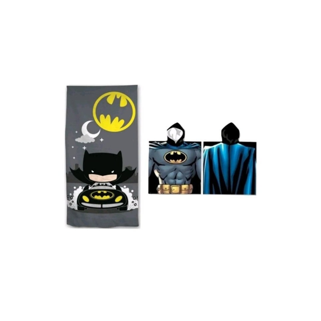Batman Hooded Bath Poncho With Batman Beach Towel or Bath - Etsy