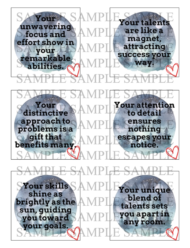 Printable Compliment Sticky Notes, Encourage Husband, Boyfriend Love ...