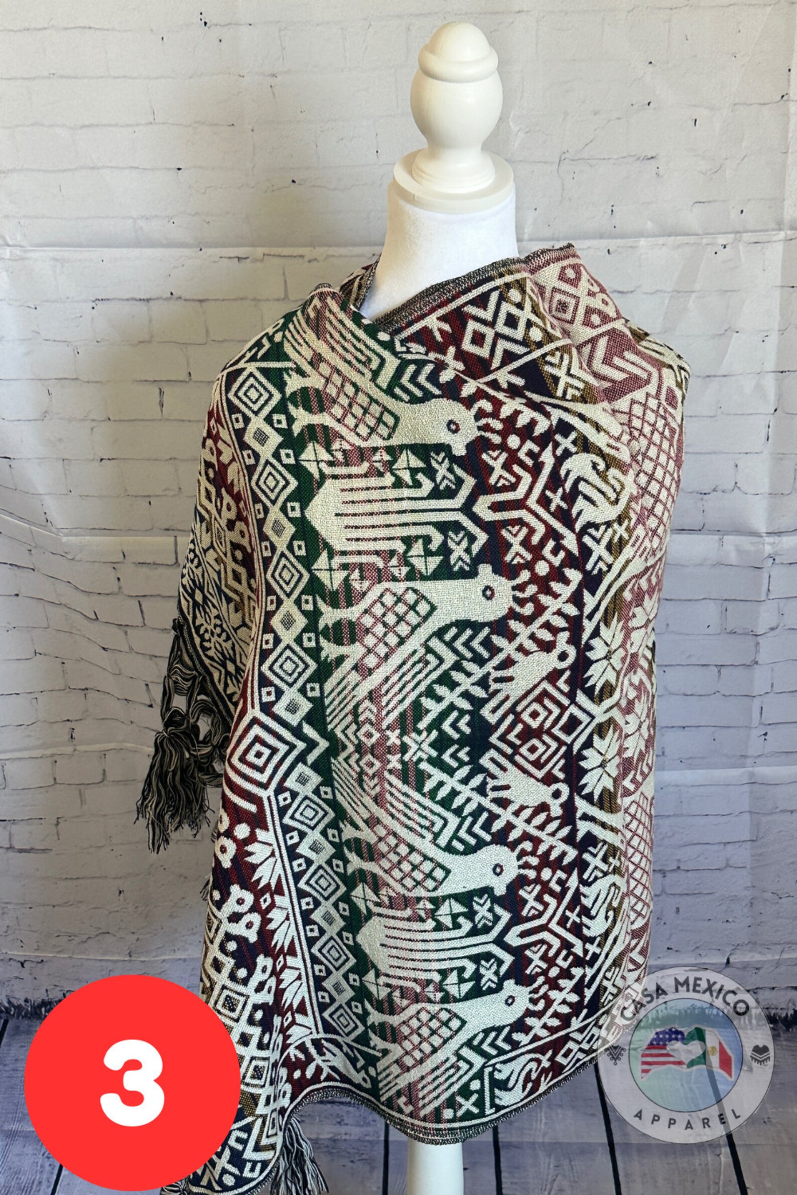 Birds Design Rebozo, Handmade Woven Wrap, Shawl Wrap, Handcrafted ...