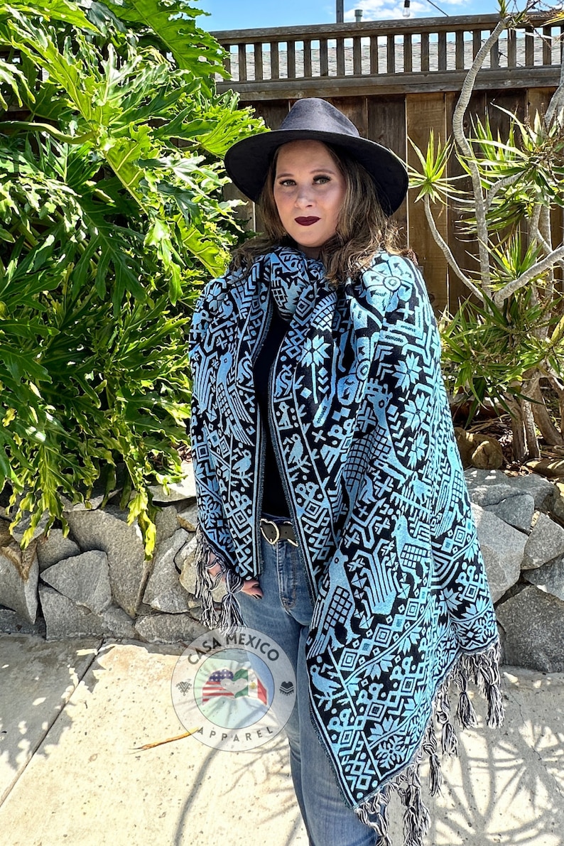 Birds Design Rebozo, Handmade Woven Wrap, Shawl Wrap, Handcrafted ...