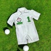 Kids Custom Name Golf Caddy Jumpsuit Outfit Costume, Personalized Kids ...