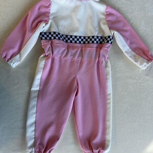 Custom Name Baby Girl Racer Suit Pink Birthday Costume, Baby Girl ...