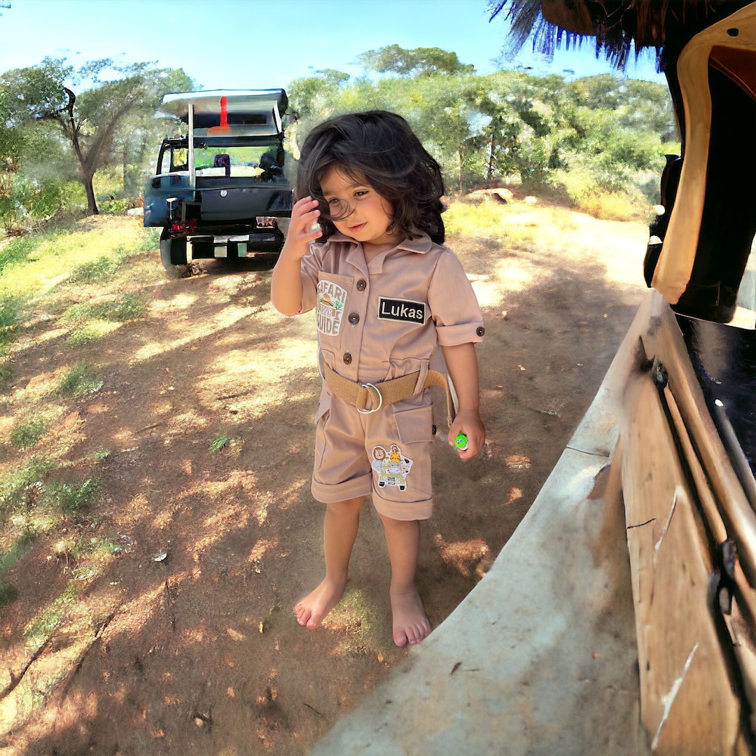 Kids Safari Costume Birthday Party Costume Baby Boy Girl Safari Theme ...