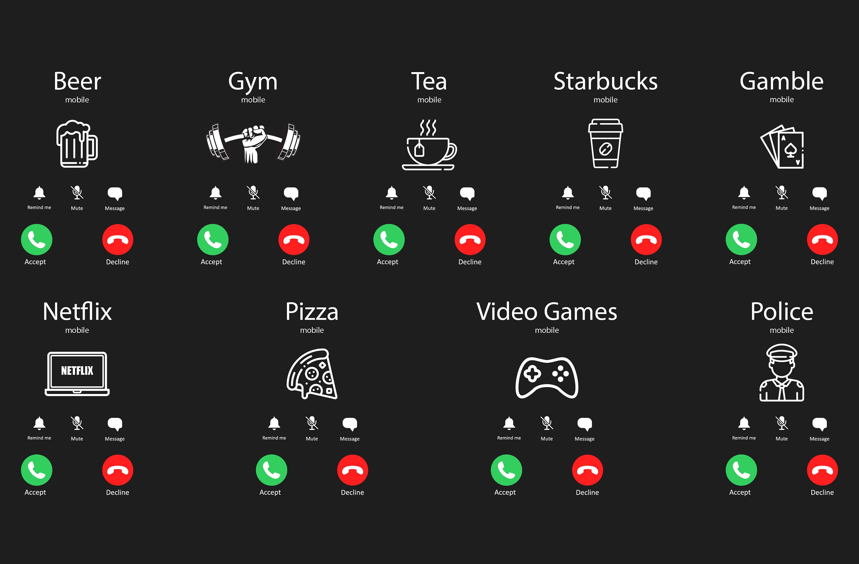 Incoming Call SVG Bundle Svg Dxf Png Calling Svg Bundle - Etsy UK