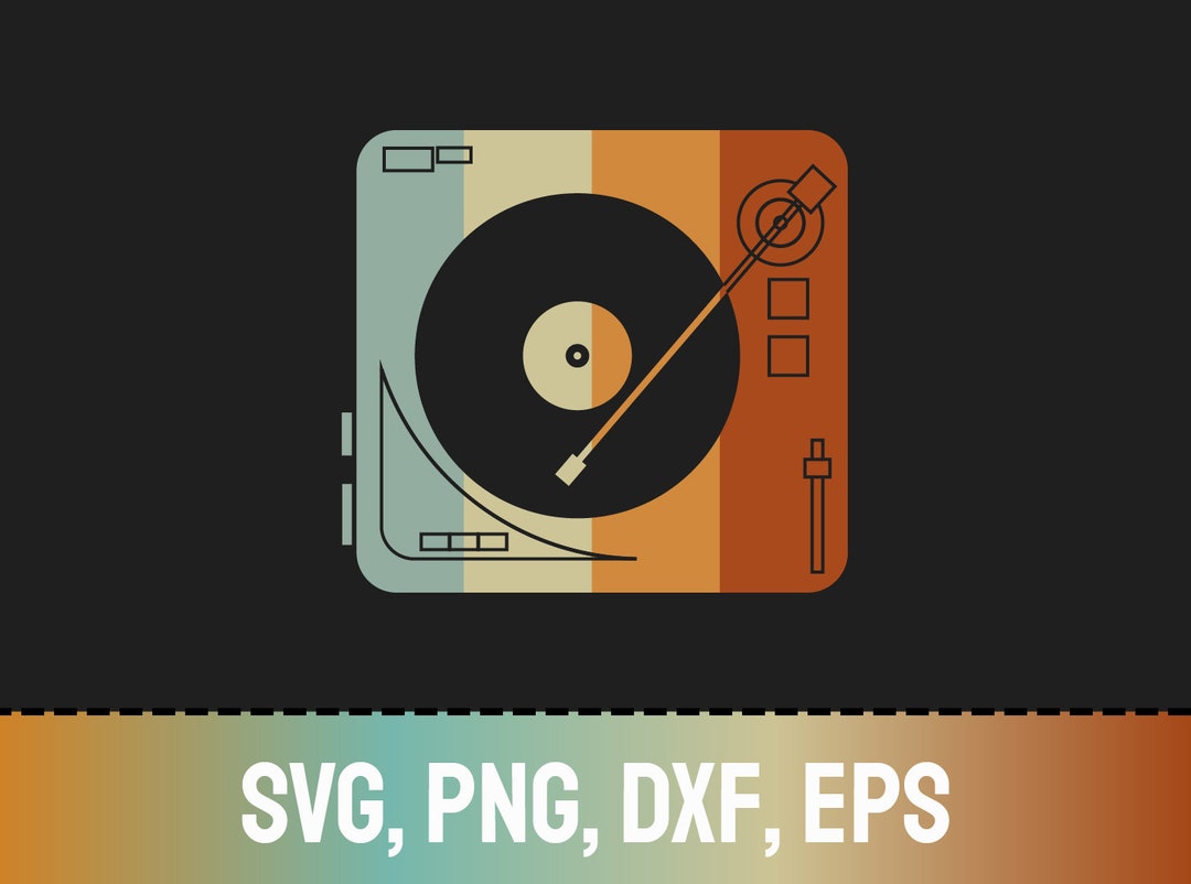 Vintage Vinyl Record SVG, Vinyl Record PNG, Long Play Clipart, Vintage ...