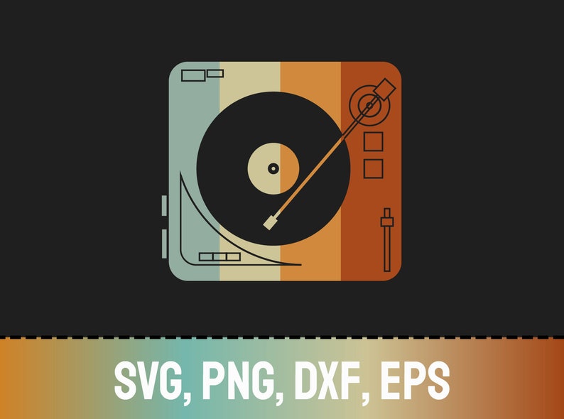 Vintage Vinyl Record SVG, Vinyl Record PNG, Long Play Clipart, Vintage ...