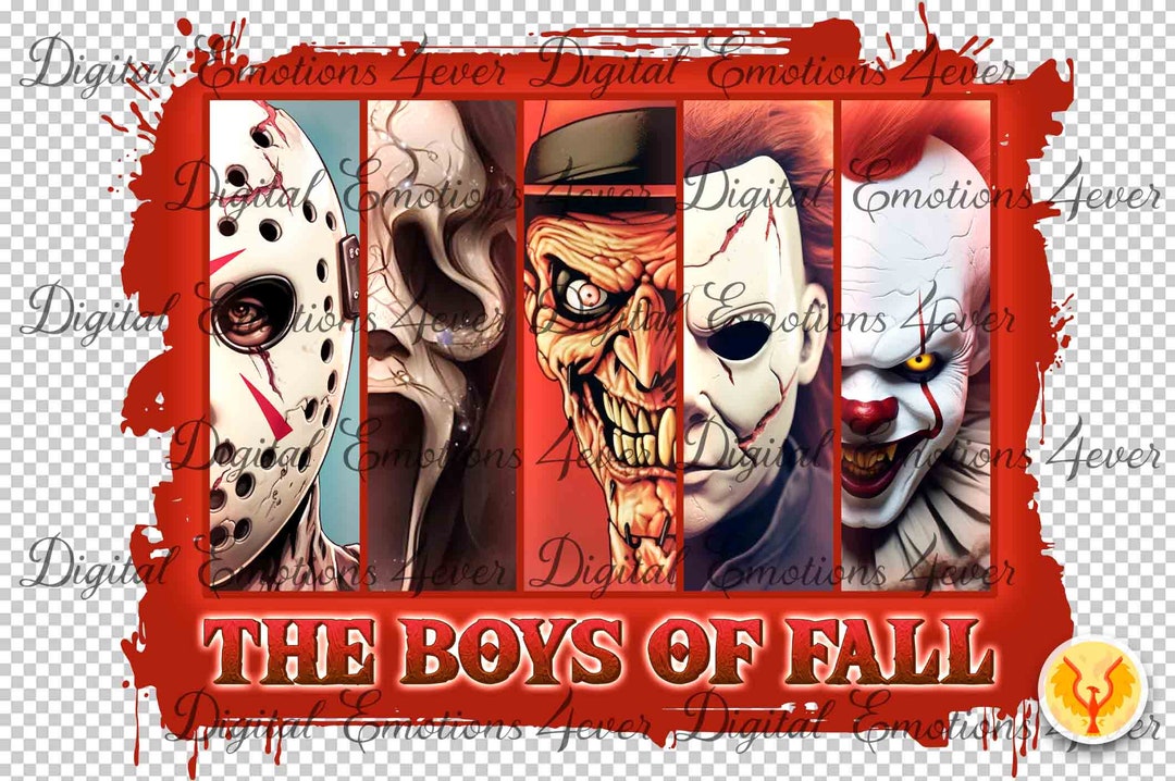 The Boys of FALL Horror Villains Slashers PNG Image Halloween ...